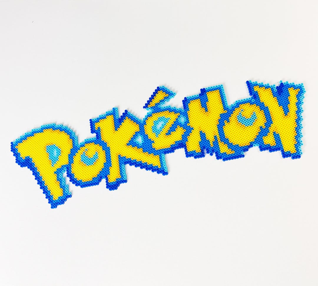 LARGE Pokémon Signage Perler Bead Wall Hanging Sprite - Etsy