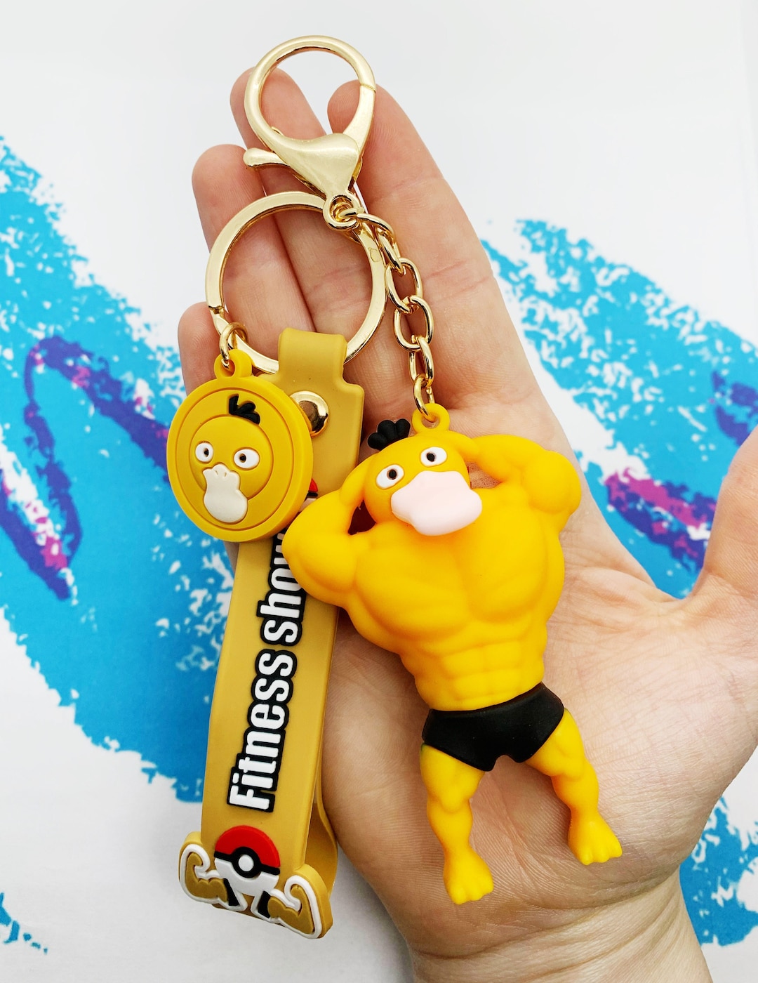 Buff AF Pokemon Keychains psyduck - Etsy