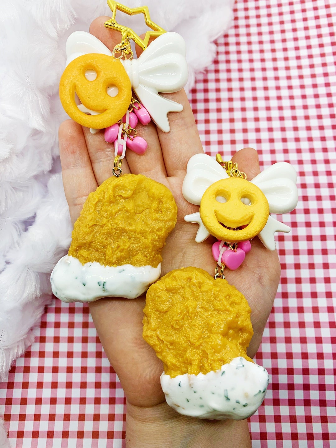 Chicken Nugget Charm ranch Dunked - Etsy