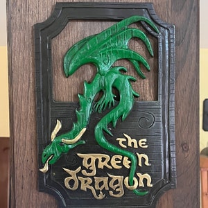 The Green Dragon Tavern Sign With Hanging Bracket - Etsy