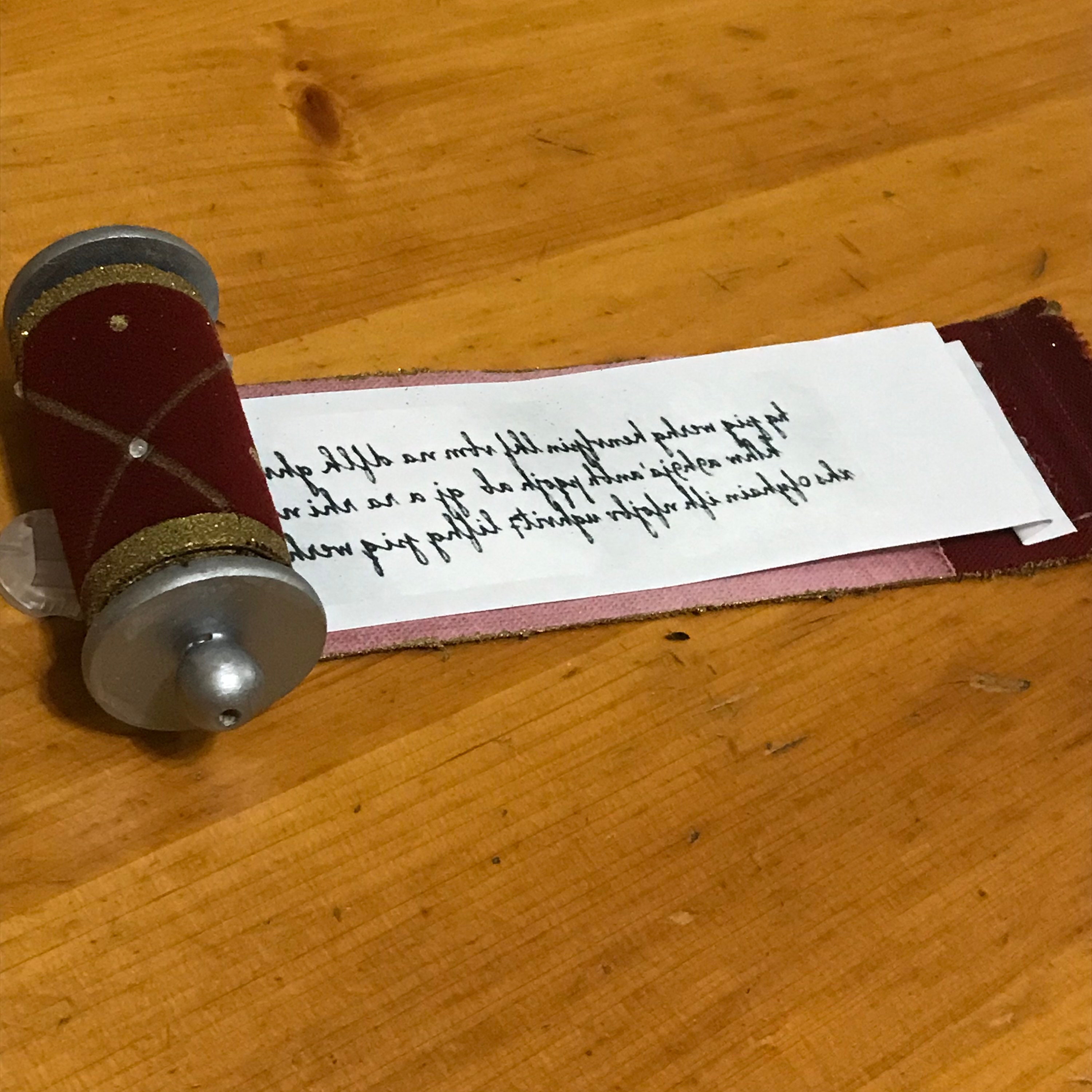 Once Upon A Time Dark Curse Scroll Replica Prop