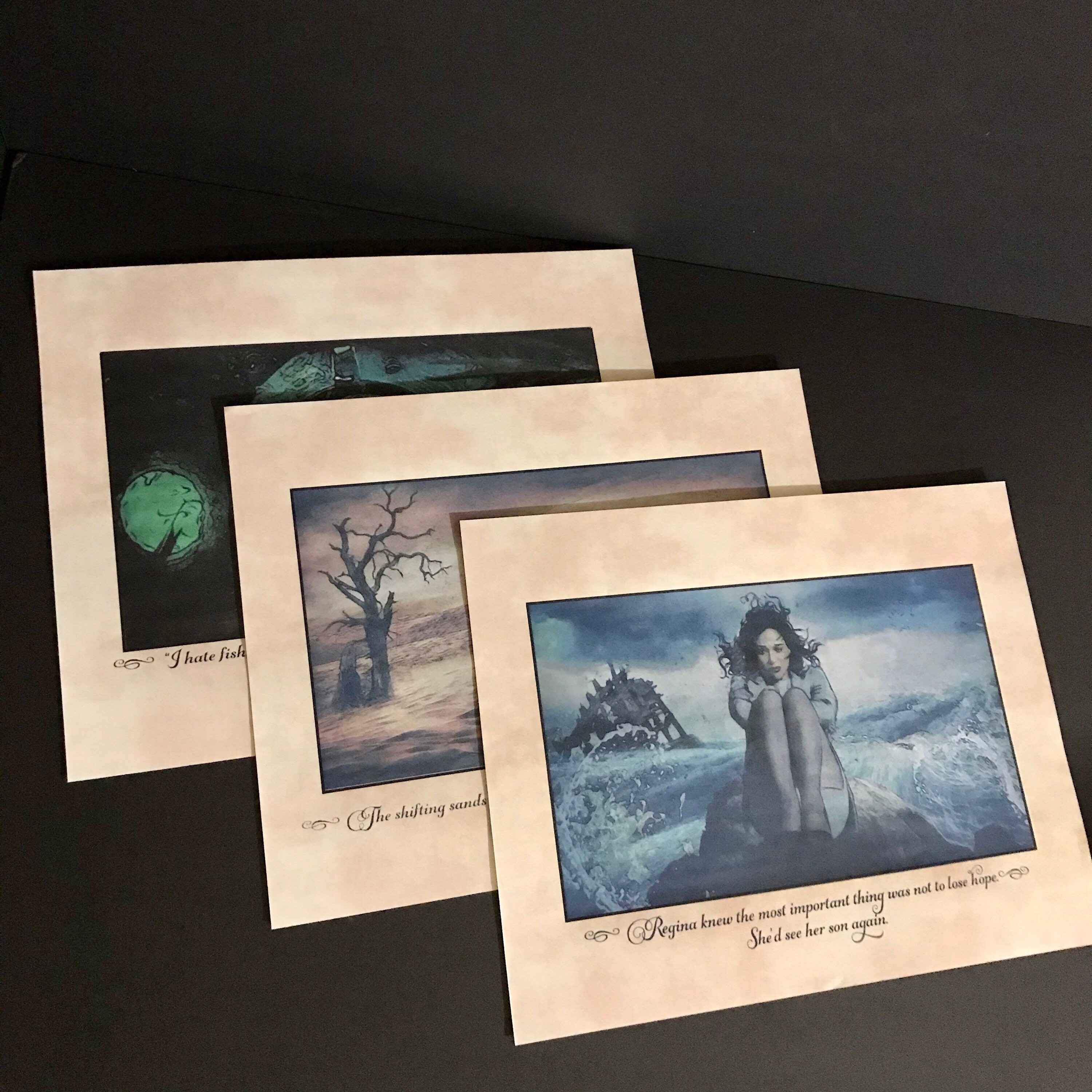 Once Upon A Time Season 7 Character Prints: Handmade in Canada (11 x 14)