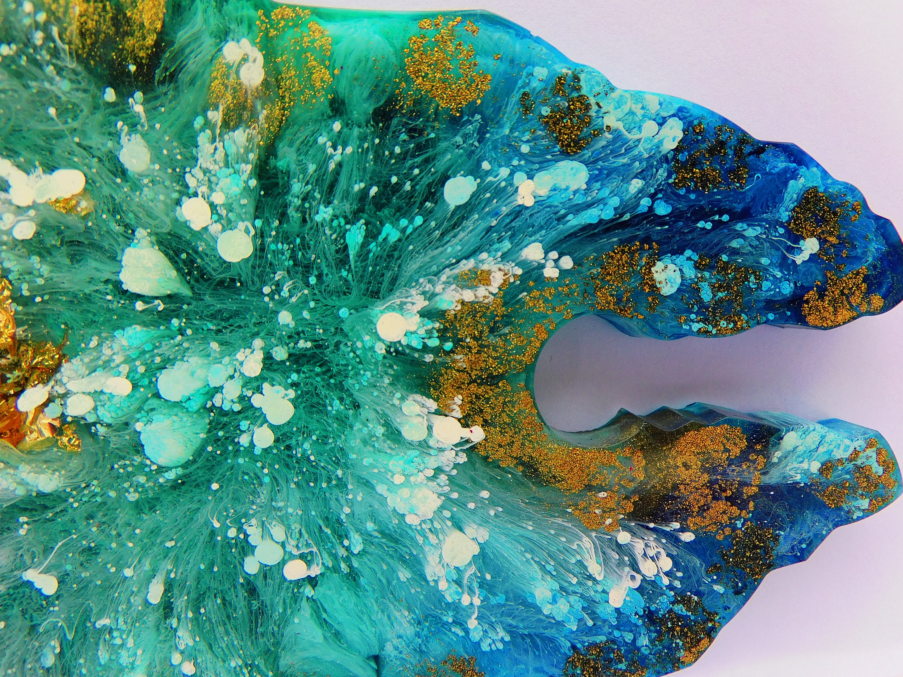 Stunning One Of A Kind Resin Wine Bottle & Glass Holder Wine | Etsy