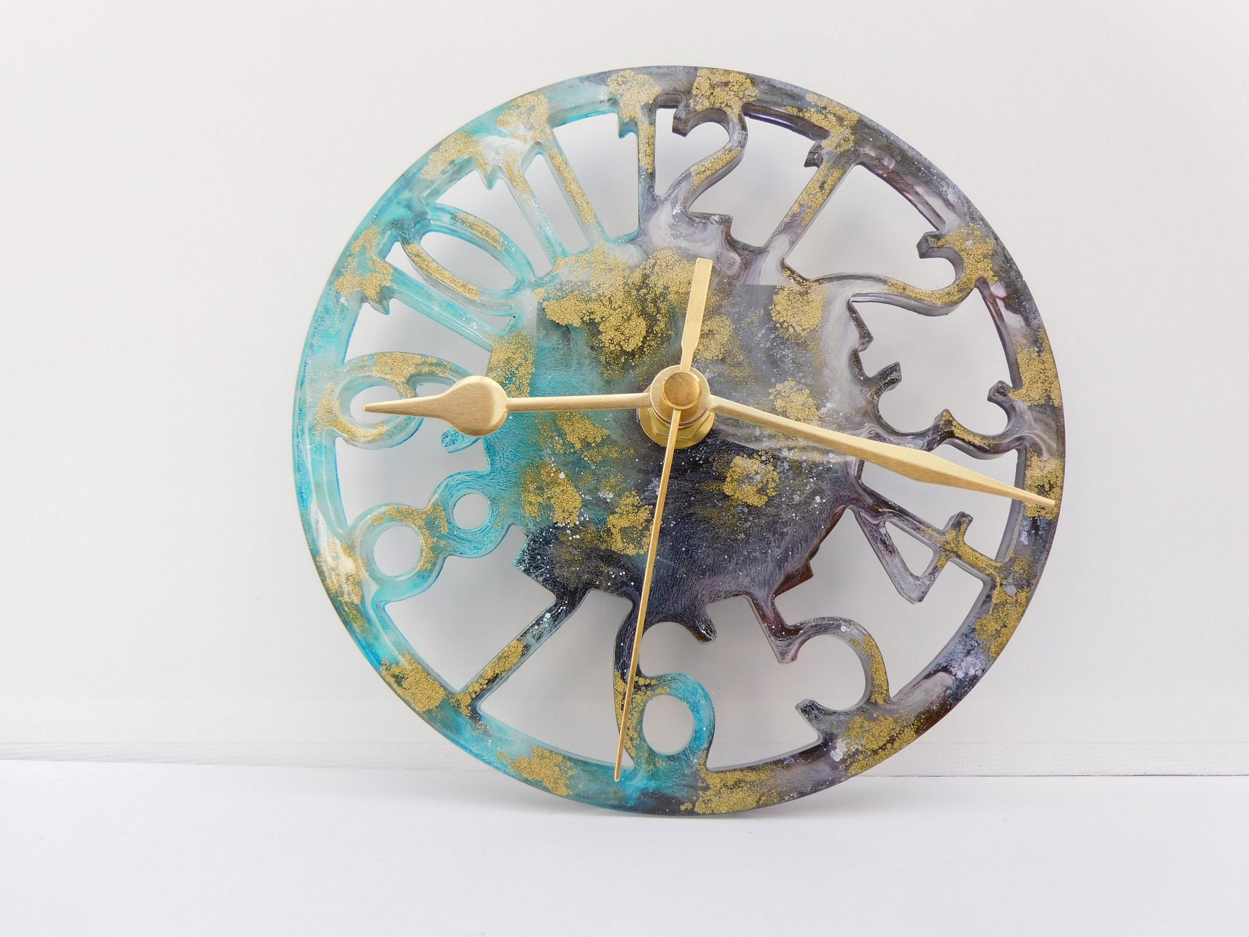 Colour Variety Original Clock 14.5cm Silent Resin Wall Clock - Etsy UK