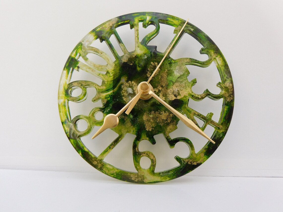 Colour Variety Original Clock 14.5cm Silent Resin Wall Clock - Etsy UK