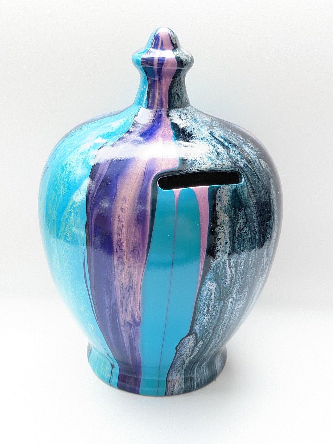 Colour Choice Bestselling Ceramic Money Pot. No Need to Smash! Saving ...