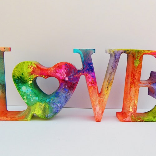 Resin Love Sign home Decor Birthday Giftshandmade Gifts - Etsy