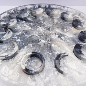 Moon Phase Original Wall Clock 24.5cm Silent Resin Wall | Etsy