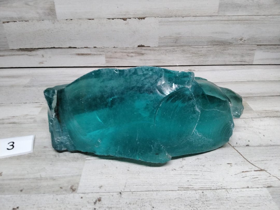 Antique Slag Aqua Blue Glass Chunk/ Mason Jar Glass Whitney Glass Co ...