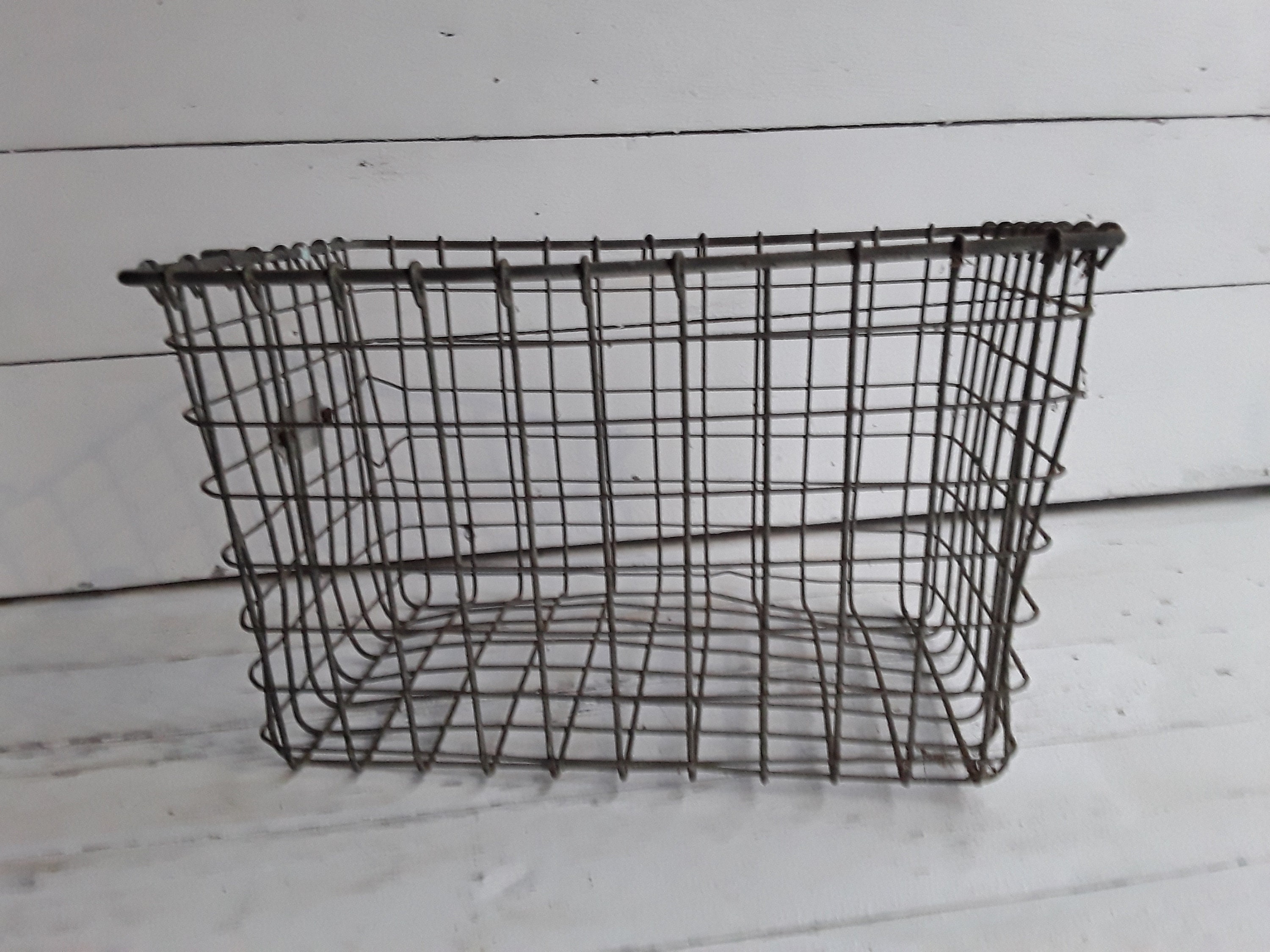 Vintage Coal Miner's Metal Wire Basket Kaspar Wire | Etsy