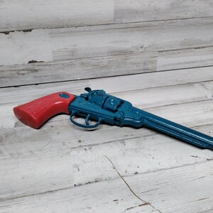 Diecast Western Revolver Cap Gun W/orange Tip Toy Diecast Pop Gun - Etsy
