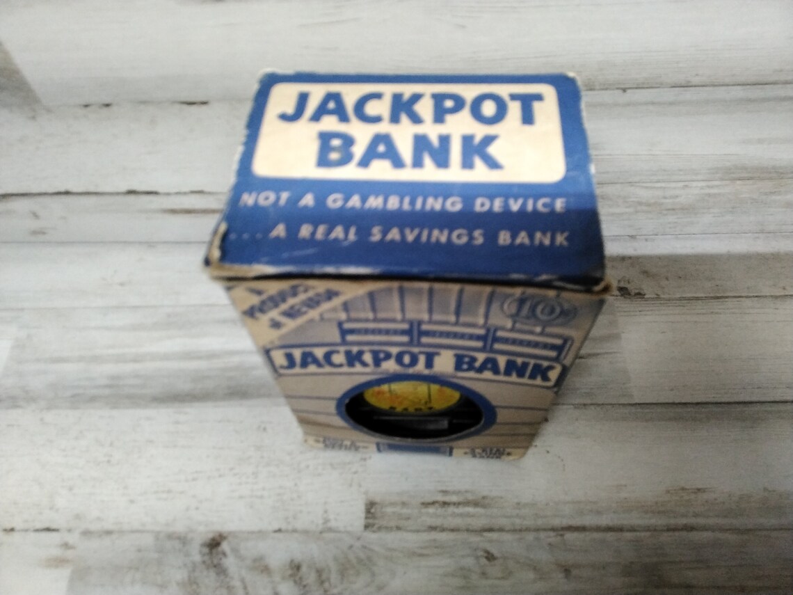 Slot Machine Coin Bank / Reno Plastic Mfg Co Sparks, Nevada / Jackpot ...
