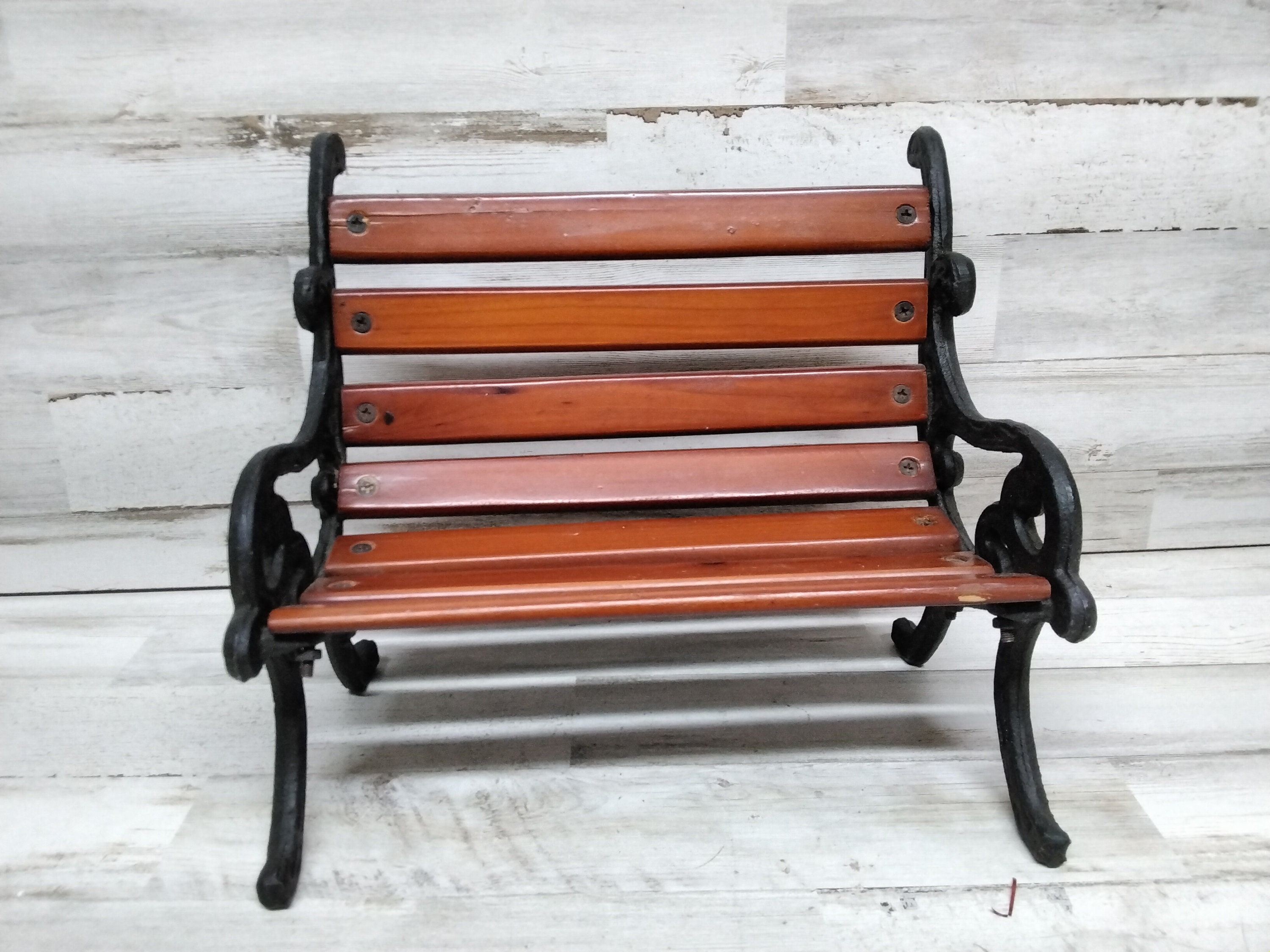 Small Park Bench / Park Bench / Doll Park Bench / Miniature - Etsy