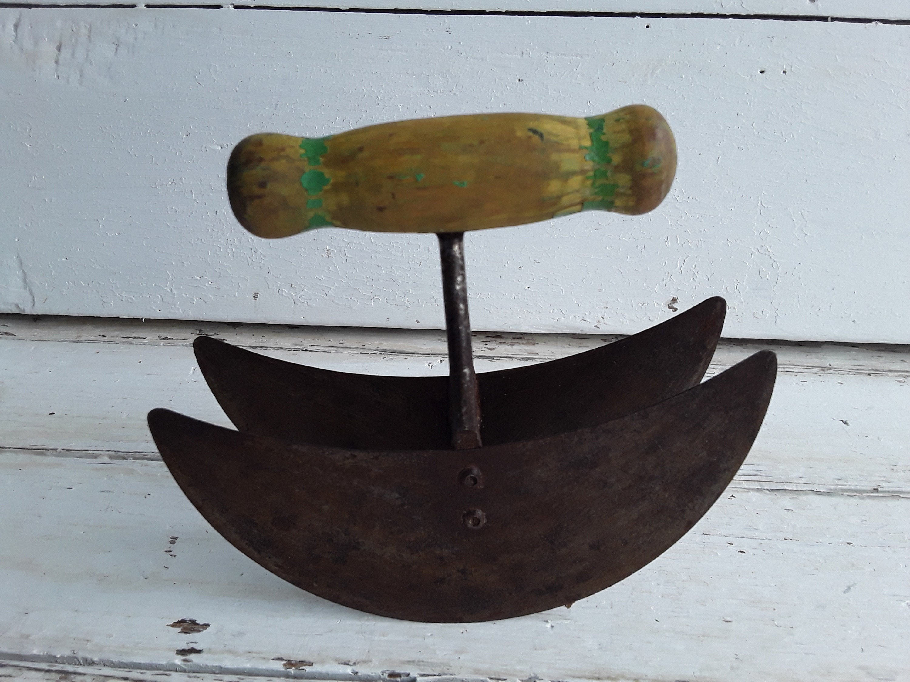 Primitive Wooden Handle Chopper Farmhouse Kitchen County | Etsy