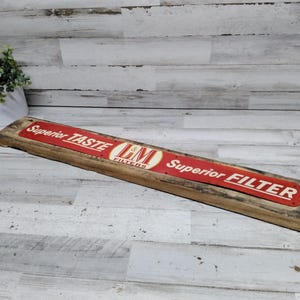 Vintage L&M Liggett Myers Tobacco Company Cigarette Sign Advertising on ...