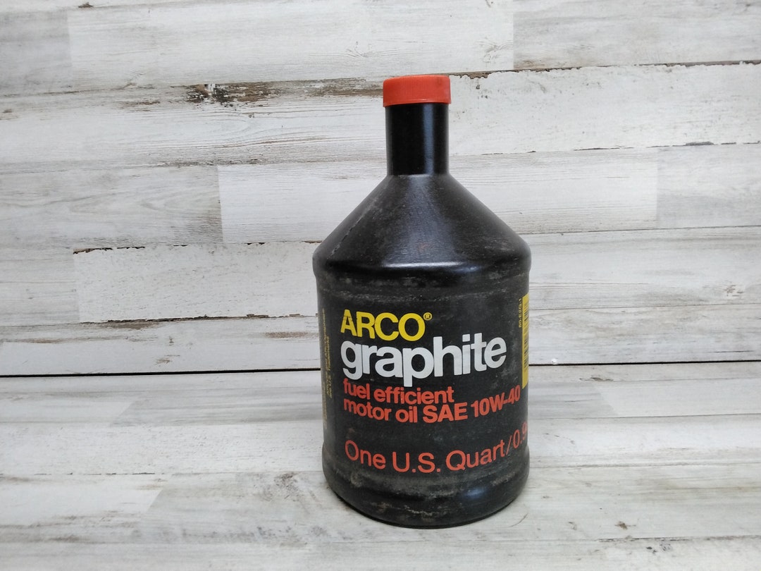 Nos Arco Graphite Fuel Efficient Motor Oil Bottle / One Quart Bottle ...
