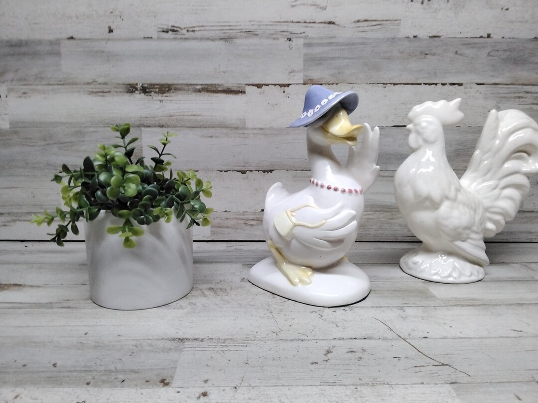 Vintage 1980's Mrs Fitz Goose Figurine - Etsy