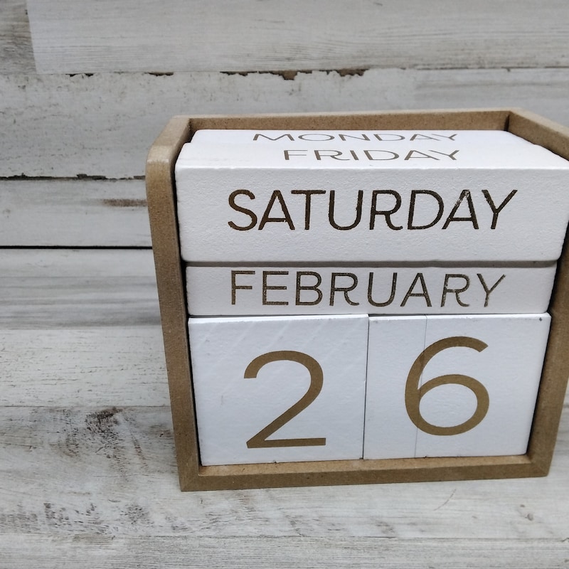 Block Calendar - Etsy