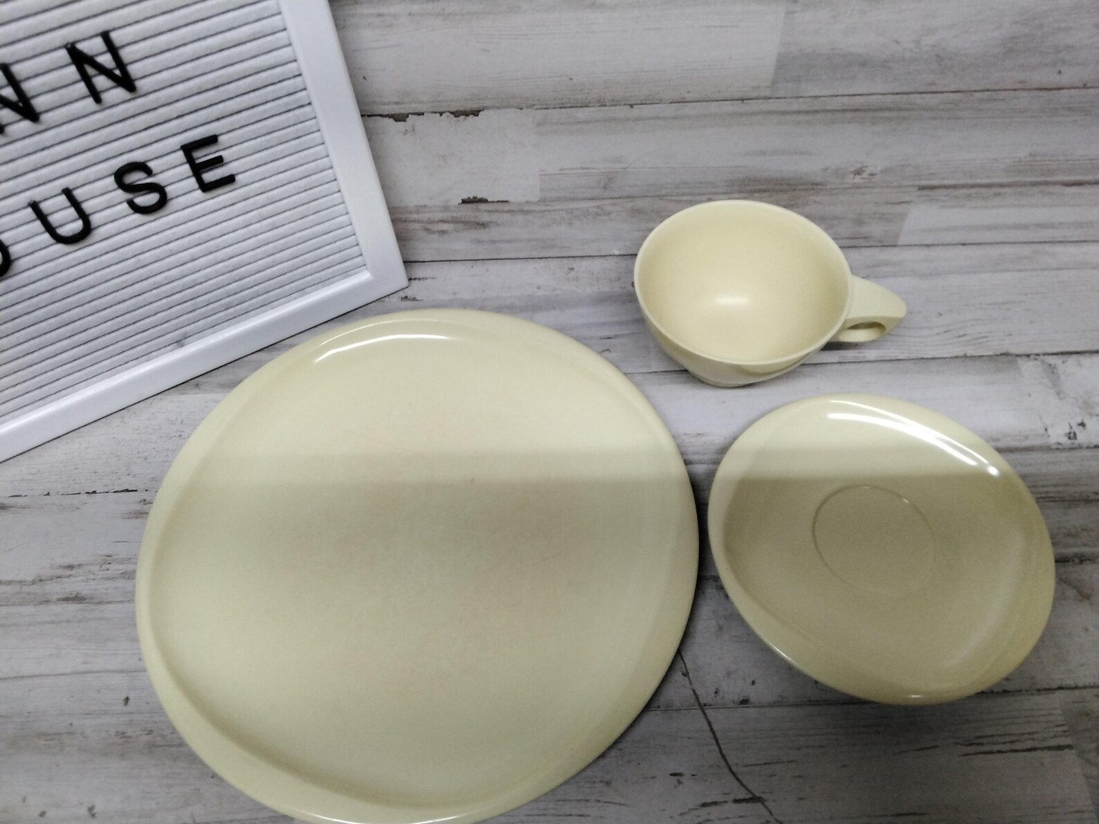 Vintage Melmac Boonton Dinnerware - 3 Pieces Boonton Boontonware Riviera Ware Mallo-ware Plate ...