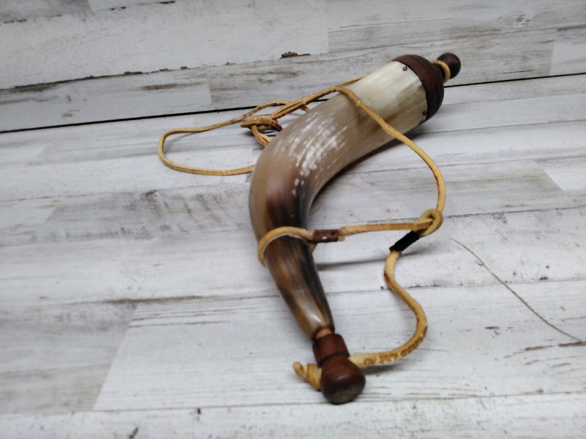 Vintage Powered Horn Polished Horn With Hanger Straight From - Etsy
