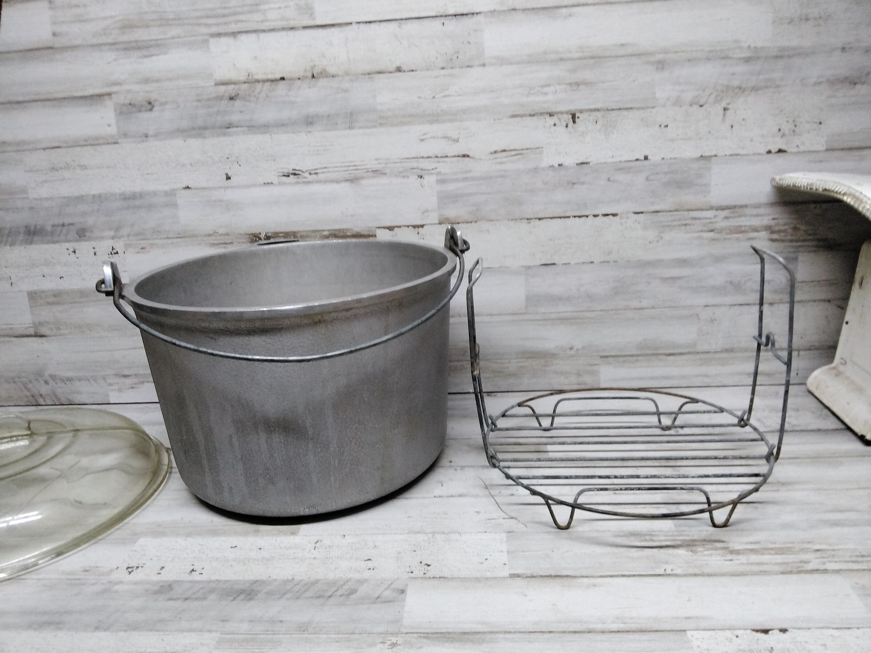 RARE Vintage Guardian Ware Canner Holds 5 Quarts With Rack and Glass ...