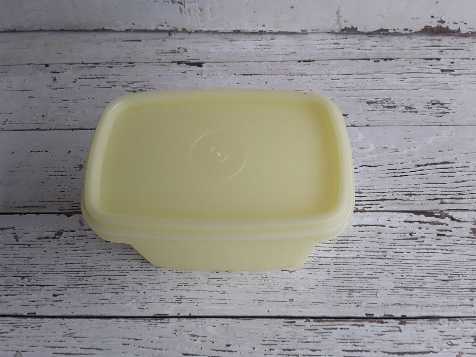 Vintage Tupperware Yellow Rectangle Storage Container With Lid - Etsy