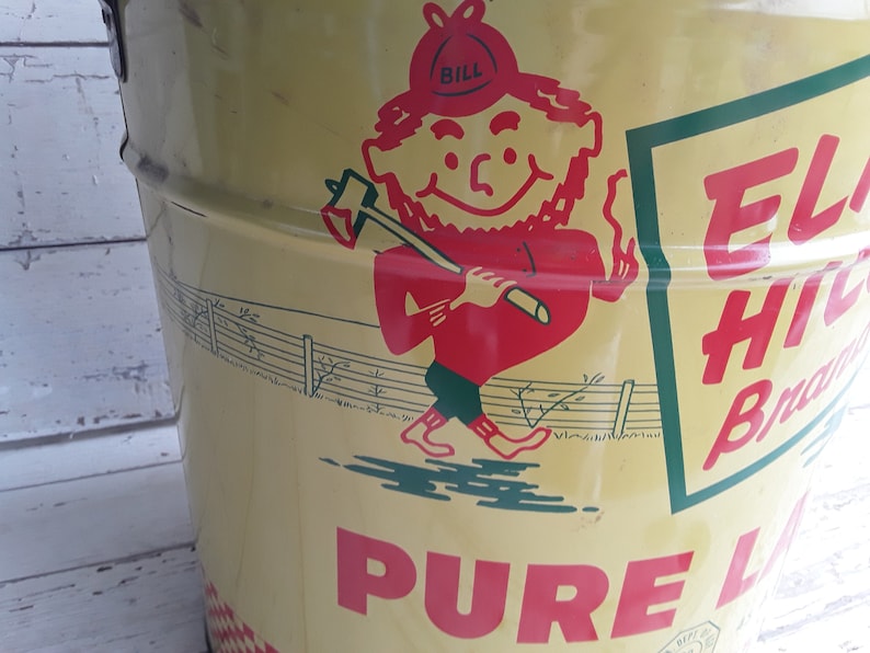 Elm Hill Brand Pure Lard Can Packed by Baltz Bros. Nashville - Etsy