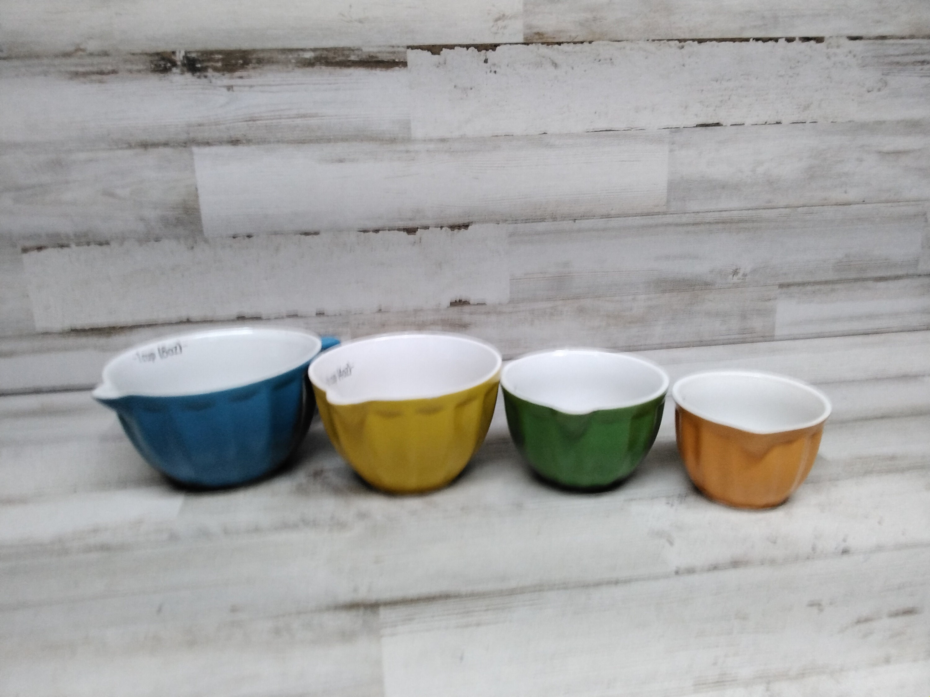 Ceramic Measuring Cups / Primary Color Measuring Cups / Resto | Etsy