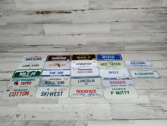 Vintage 1980's & 1990's License Plates / Choose Your | Etsy