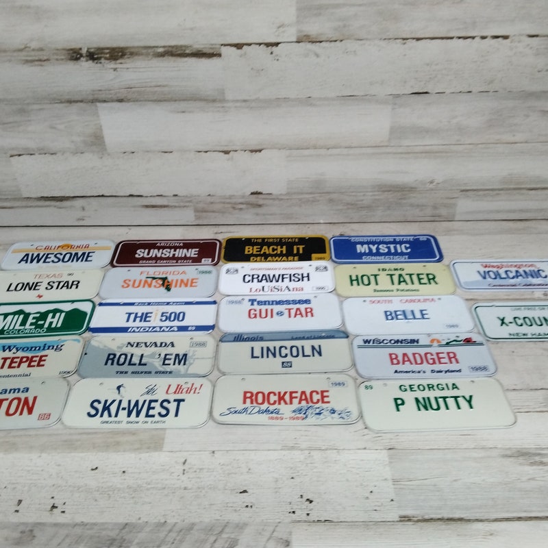 Mini License Plate - Etsy