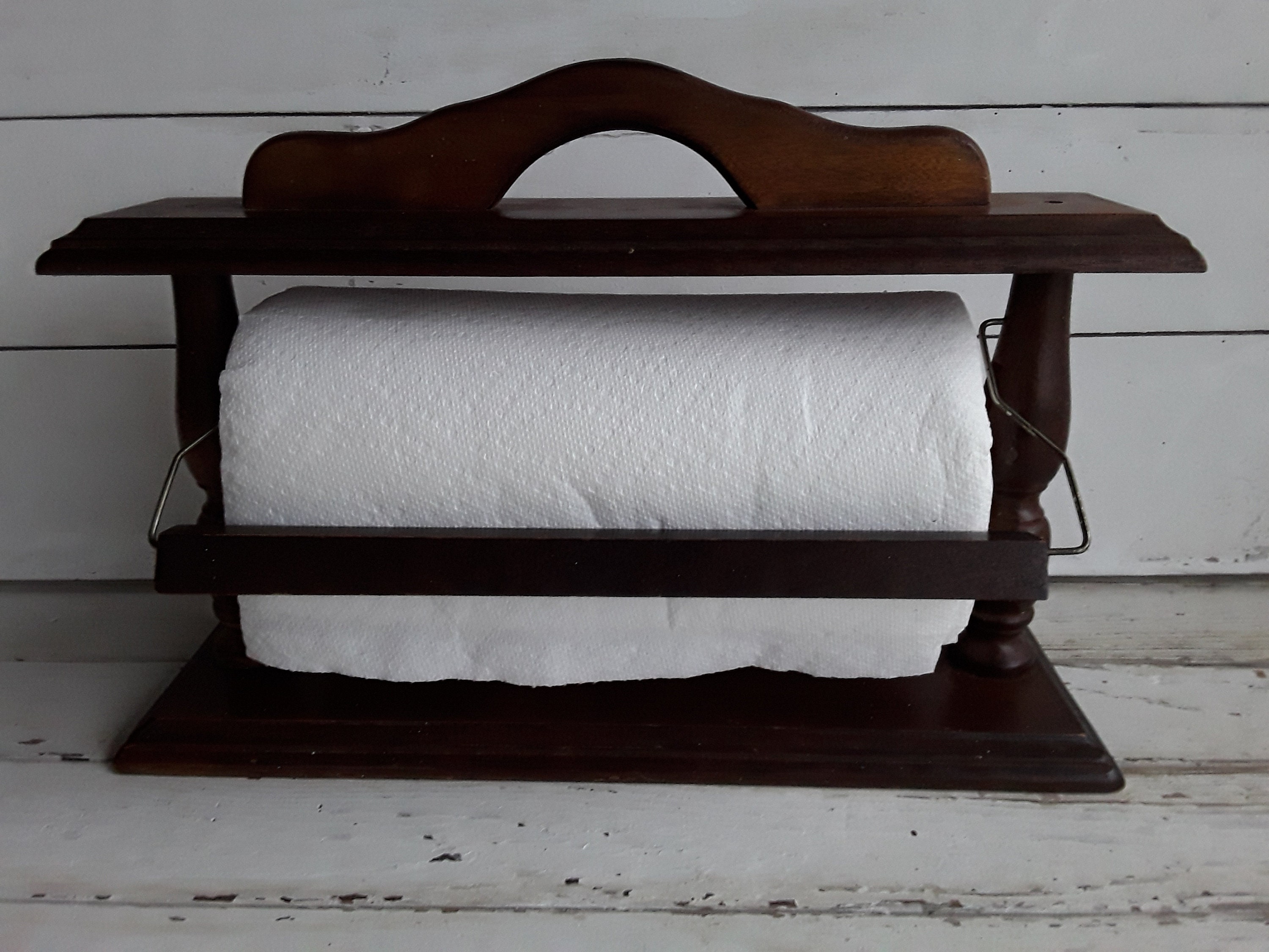 Vintage Wooden Paper Cutter Dispenser for Craft End Rolls - Etsy