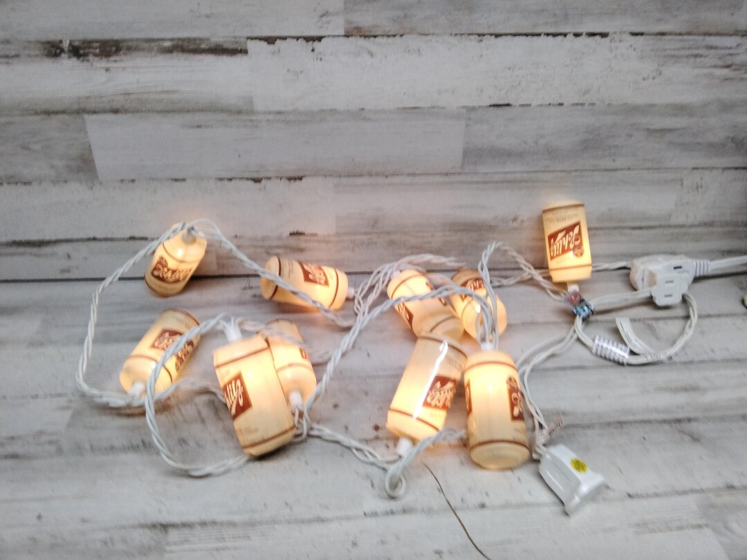 Vintage String Schlitz Beer Lights / Beer Party Lights / Party Lights ...