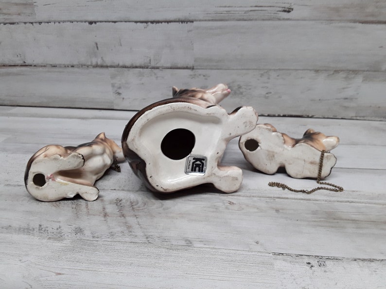 Vintage KIC Japan Ceramic Dog Family / Dog Family / Set of 3 - Etsy