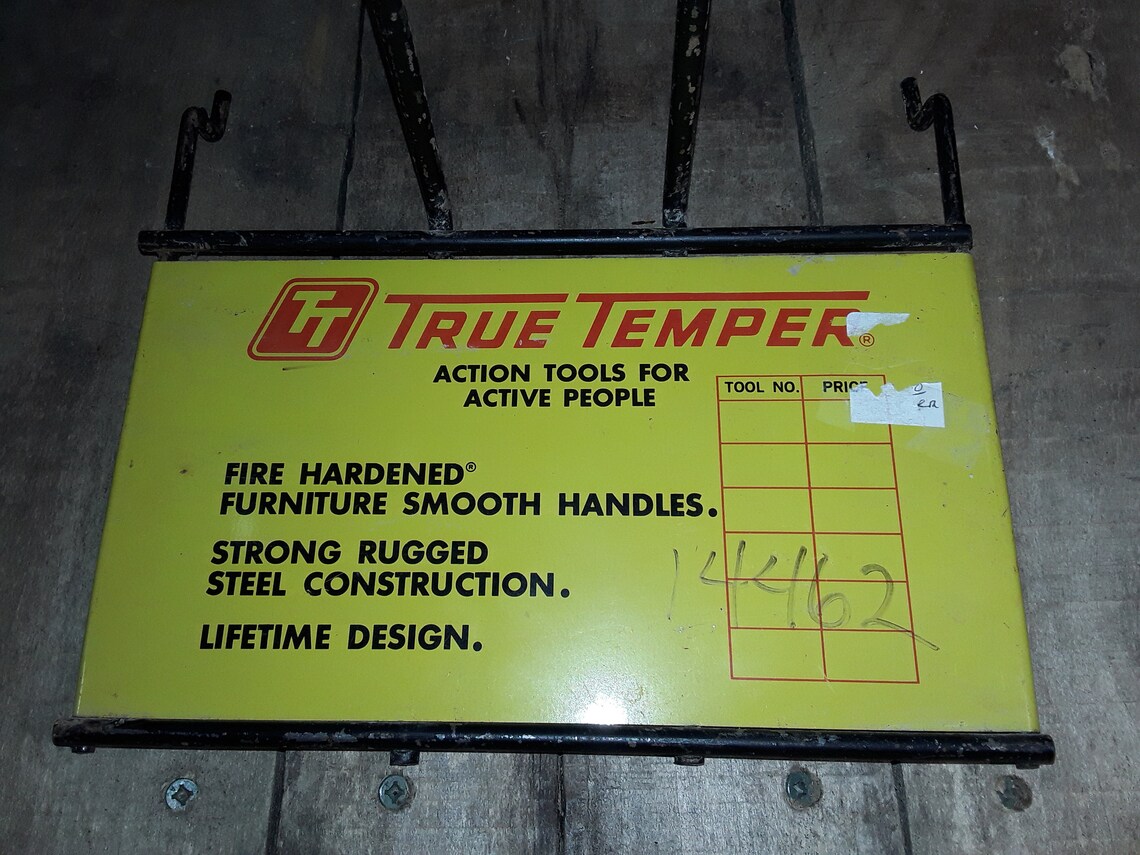 Vintage True Temper Double Bladed Axe Store Display Sign Advertising ...