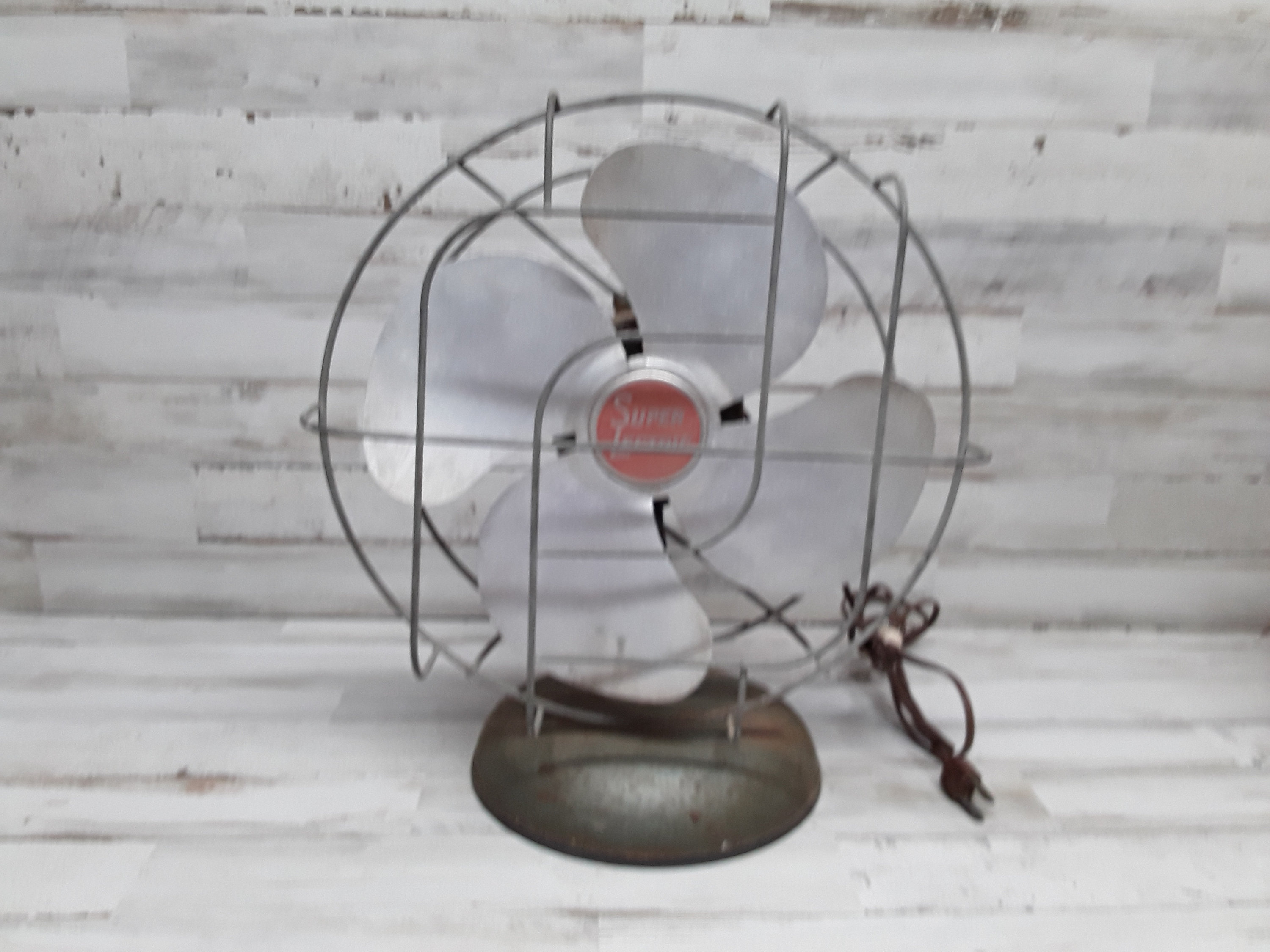 Vintage Super Lectric Electric Table Top Fan / Vintage Fan / | Etsy