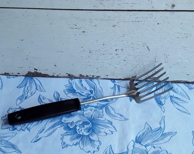 Vintage Foley Pastry Fork Mixing Serving Pasta Stainless Black - Etsy