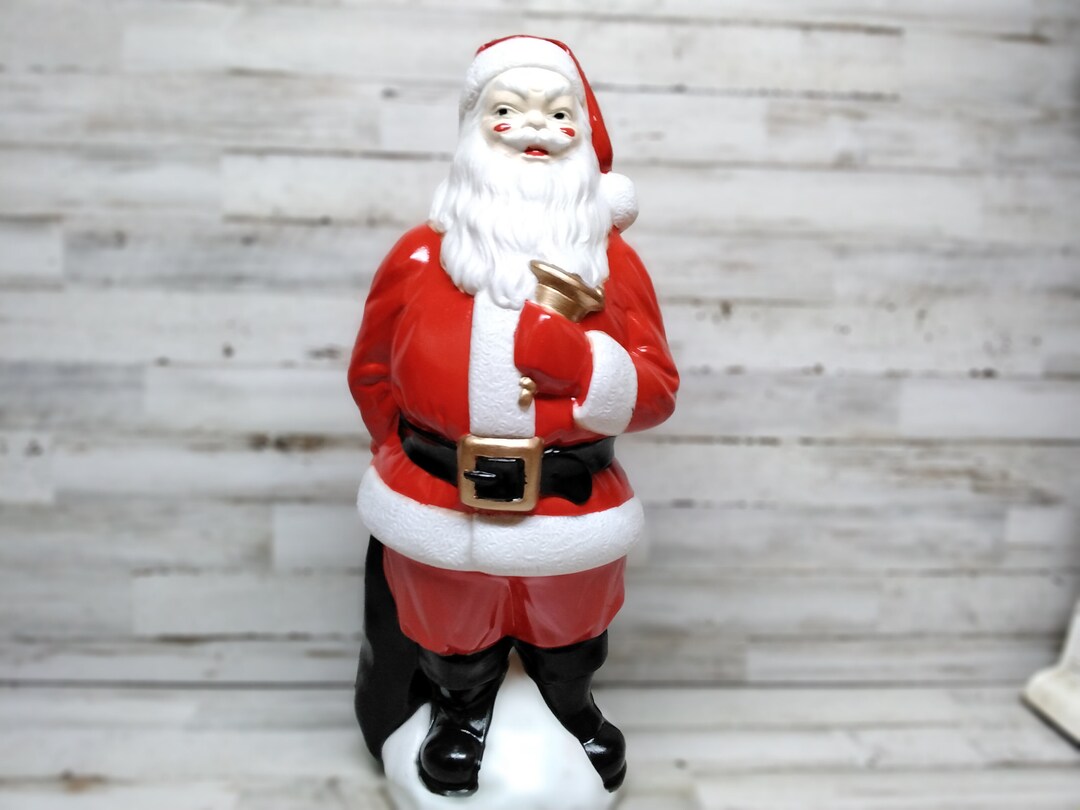 Vintage Empire Plastic 1969 Santa With Bell Blow Mold / Empire Blow ...