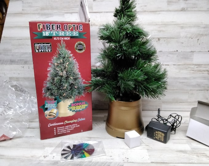 Vintage Fiber Optic Christmas Tree