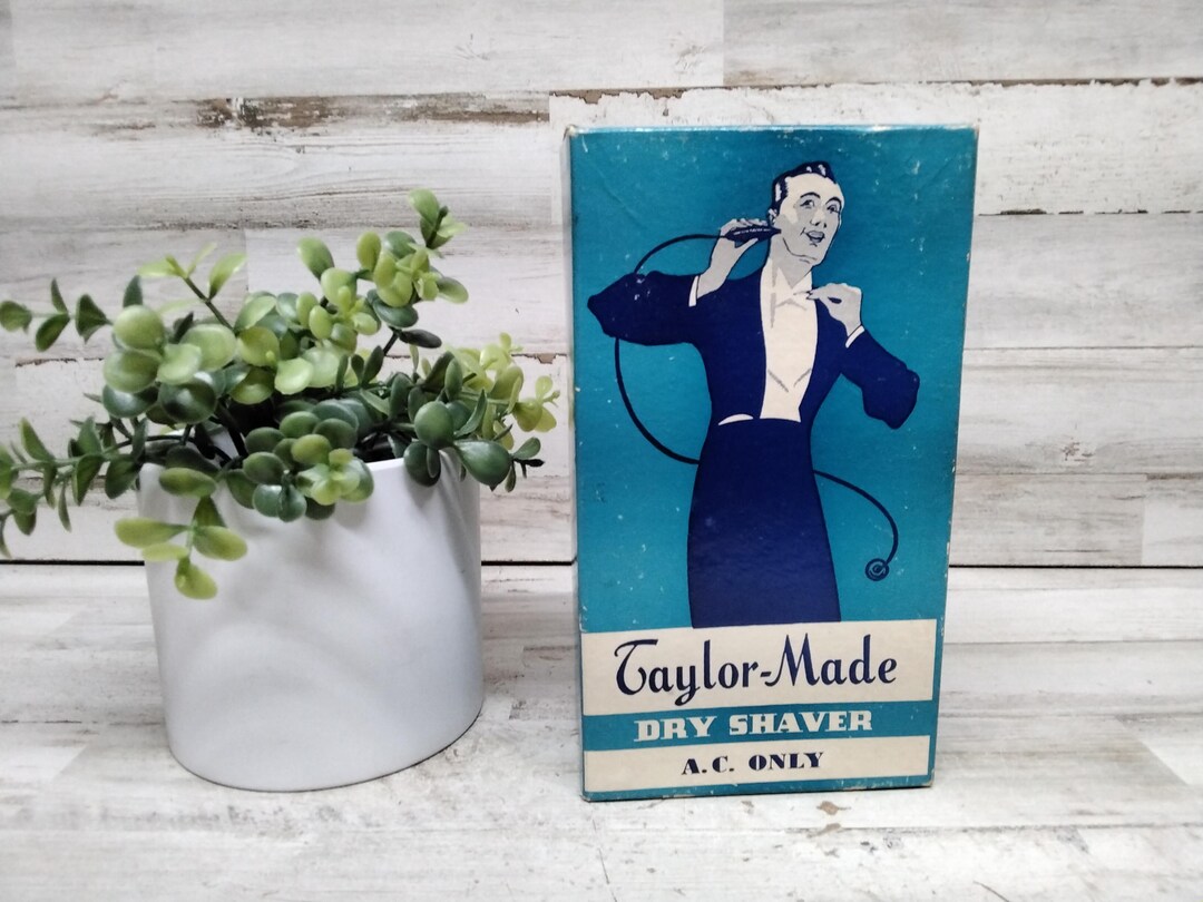Vintage Taylor Maid Dry Shaver Empty Advertising Box / Vintage ...