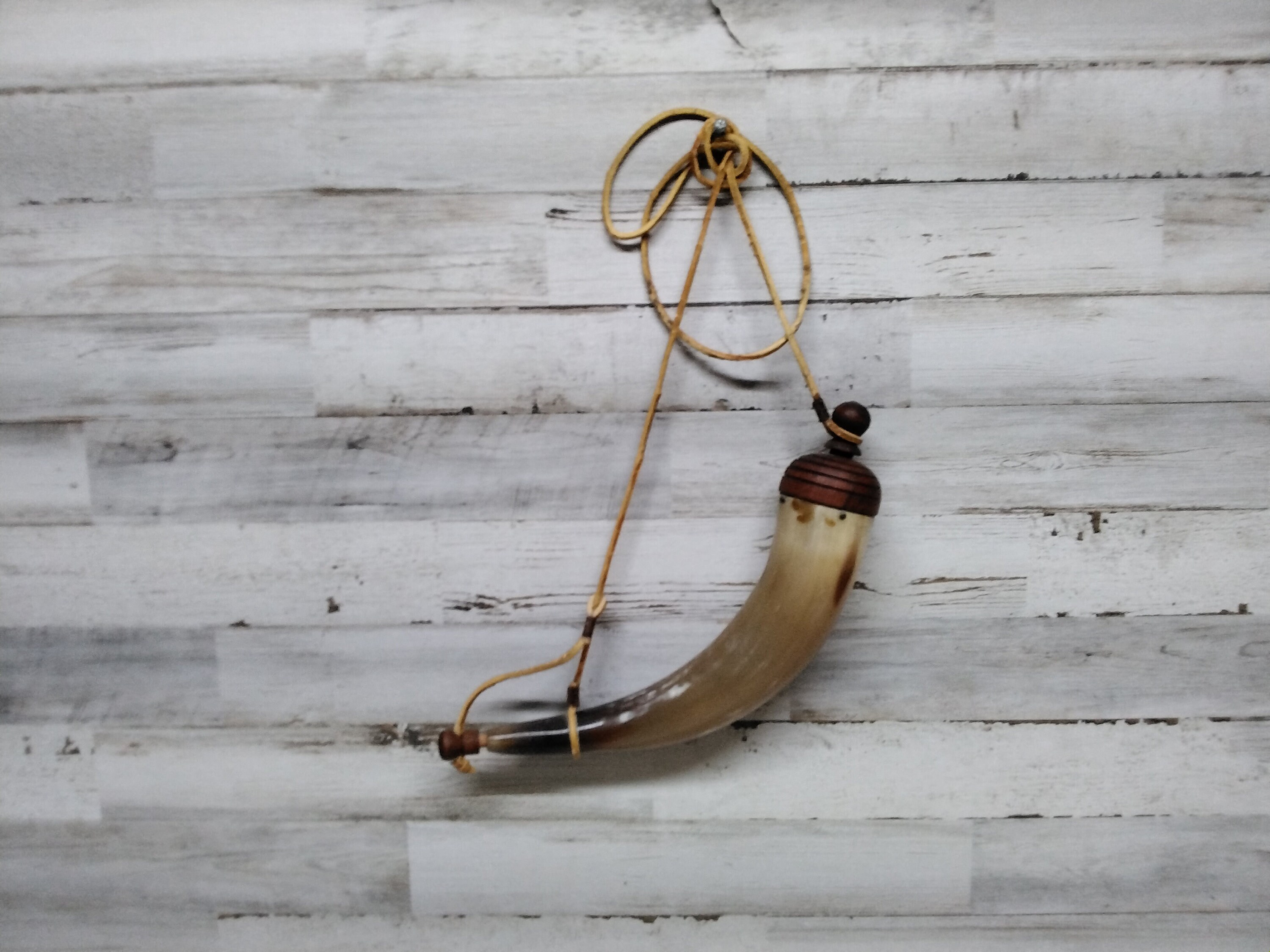 Vintage Powered Horn Polished Horn With Hanger Straight From - Etsy