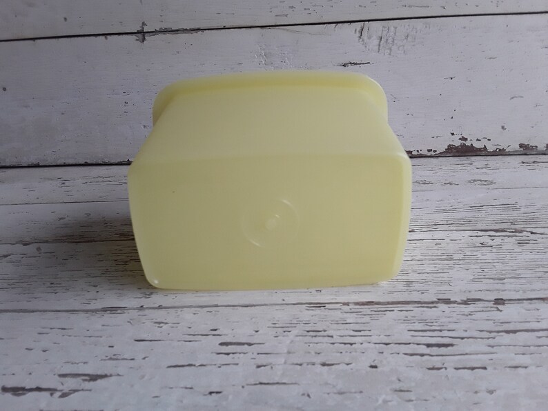Vintage Tupperware Yellow Rectangle Storage Container With Lid | Etsy