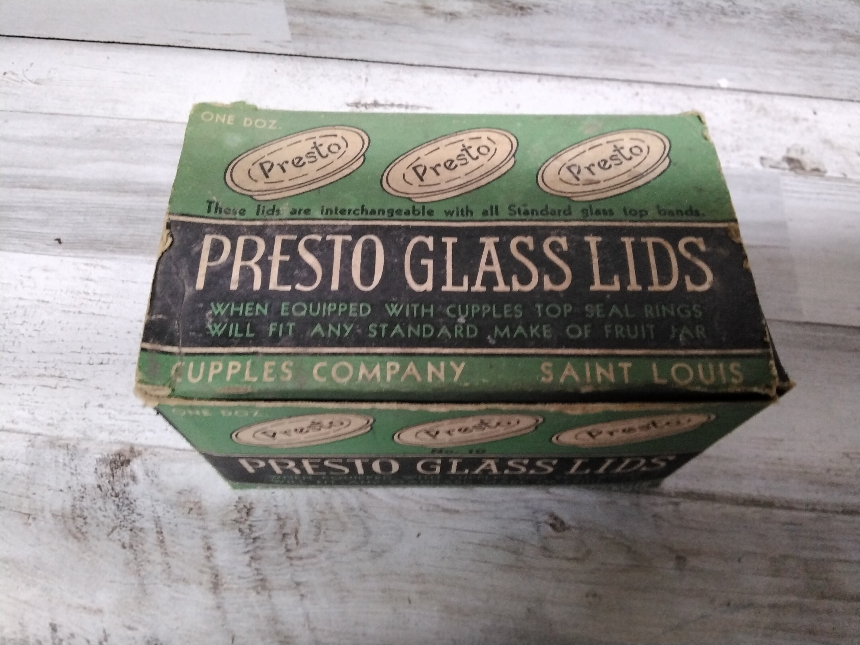 Presto Glass Lids / New Old Stock / One Dozen Presto Glass Lids ...