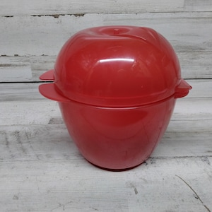 Tupperware Fruit Container / Apple Tupperware Container / Snack on the ...