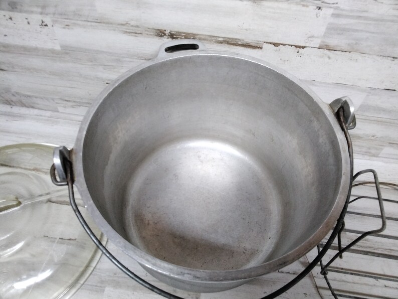 RARE Vintage Guardian Ware Canner Holds 5 Quarts With Rack and Glass ...