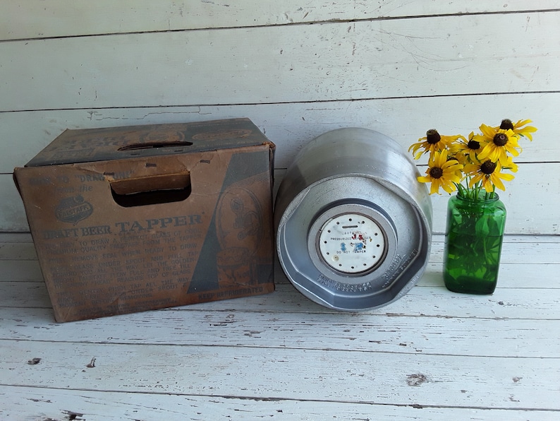 Vintage Falstaff Tapper With Box Aluminum Beer Keg Barrel Case Can With ...