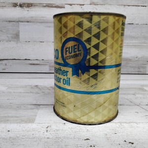 Vintage Amoco LDO 10W-40 Motor Oil Quart Can / Advertising Amoco Oil ...