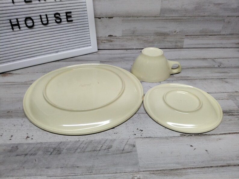 Vintage Melmac Boonton Dinnerware - 3 Pieces Boonton Boontonware Riviera Ware Mallo-ware Plate ...