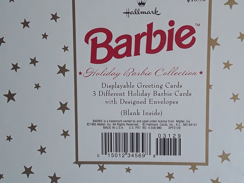 Hallmark Barbie Greeting Cards Holiday Barbie Collection - Etsy
