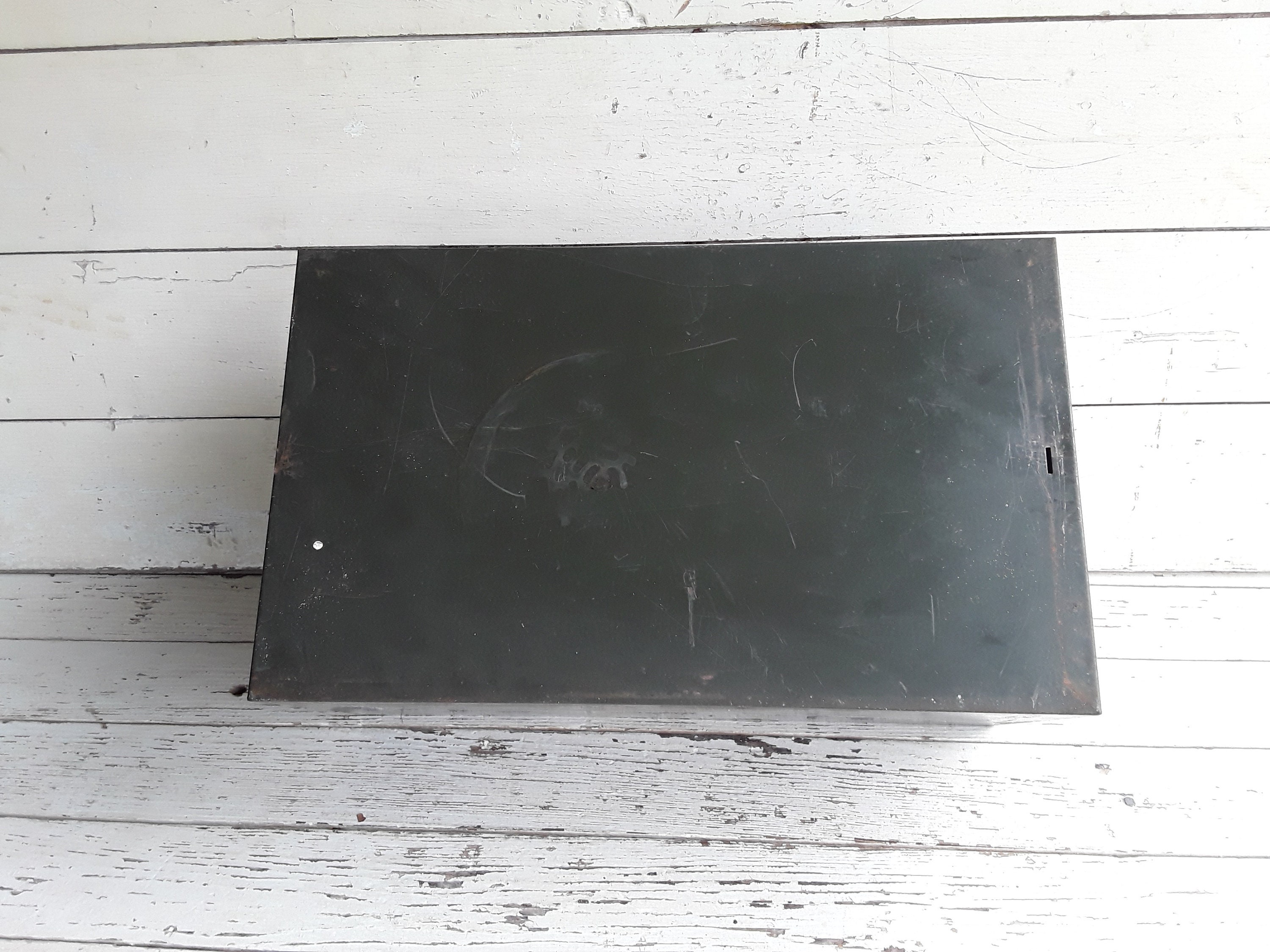 Vintage Cole Card Catalog Box Steel Army Green/olive STEAMPUNK - Etsy