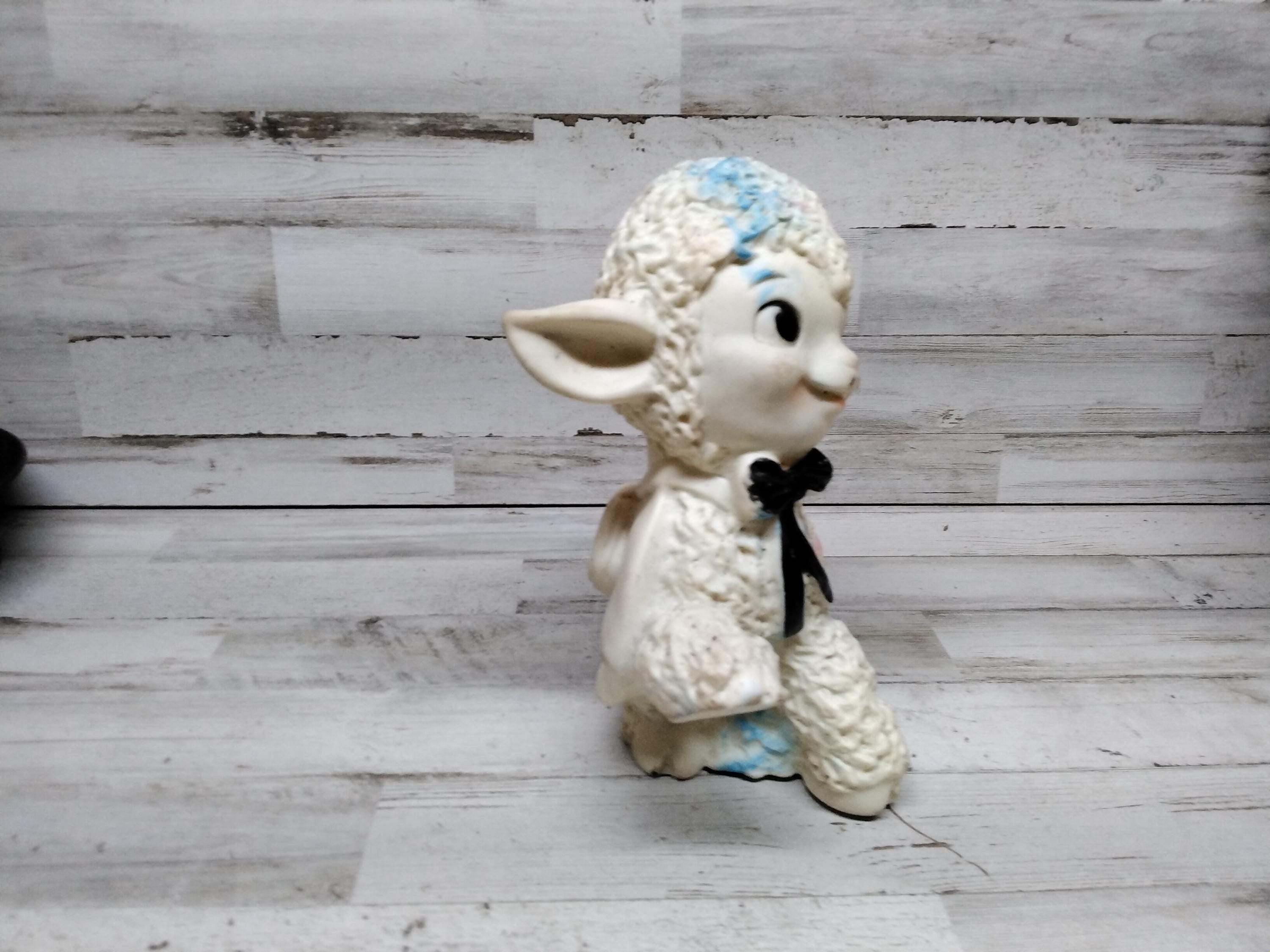 Vintage Rubber Squeak Toy Lamb / Vintage Rubber Squeak Toys / Vintage ...